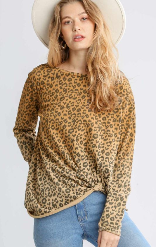Leopard Print L/S Tee – Wildflower Boutique